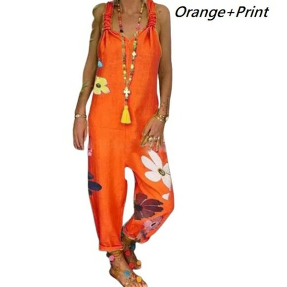 Leah Rosa | Pants & Jumpsuits | Leah Rosa Womens Long Wide Leg Overalls ...